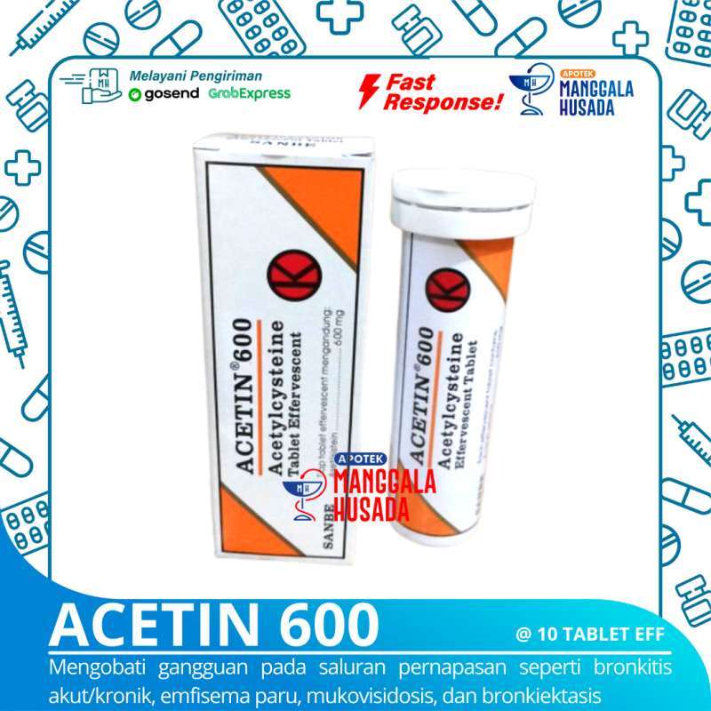 Jual Acetin 600 Mg Per Botol @ 10 Tablet Effervescent Di Seller Apotek ...