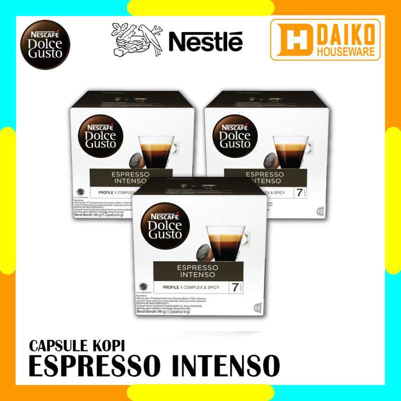 Promo Capsule Ndg Nescafe Dolce Gusto Espresso Intenso Box Isi 12 - Kopi Kapsul Original Nestle ...