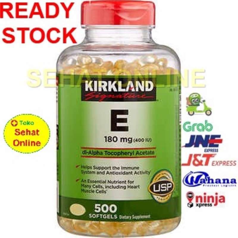 Jual Kirkland Signature Vitamin E 400 Iu 500 Softgels Di Seller Afifah Tick - Kartini, Kota ...