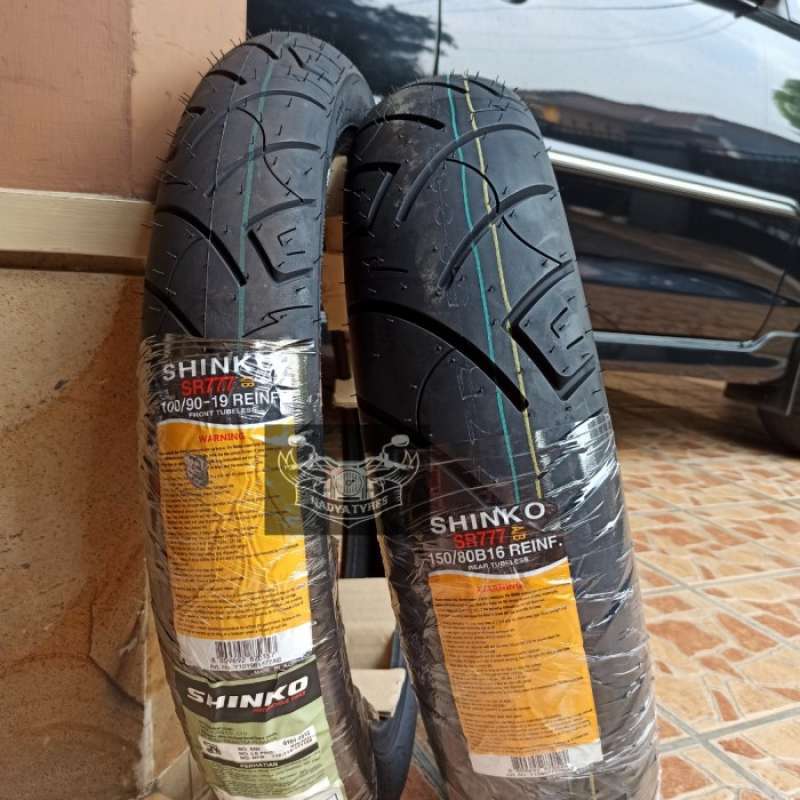 Promo Ban shinko SR777 black wall 100/90-19 150/80-16 Diskon 23% di ...