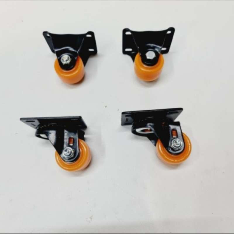 Promo Roda Nilon Orange 1,5 Inch Ranger Germany ( 2 Putar + 2 Lurus ...