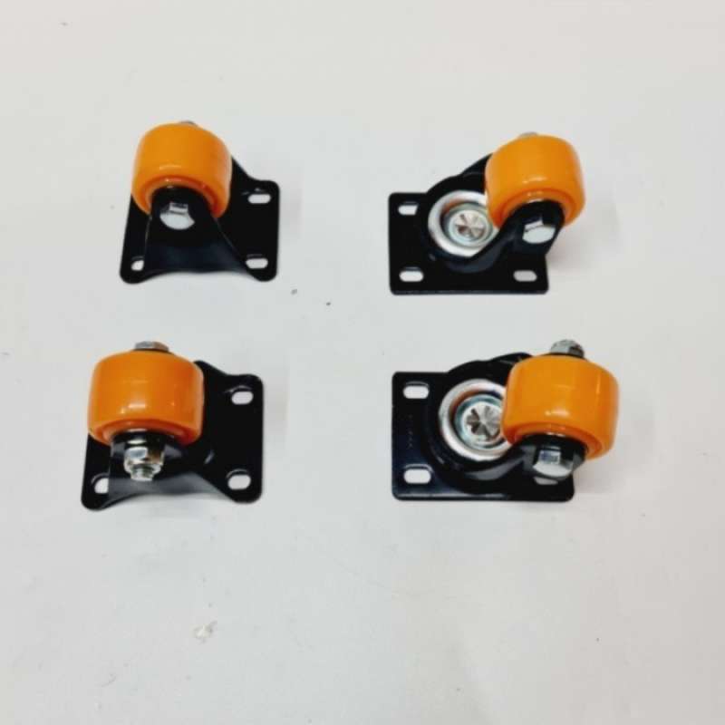 Promo Roda Nilon Orange 1,5 Inch Ranger Germany ( 2 Putar + 2 Lurus ...