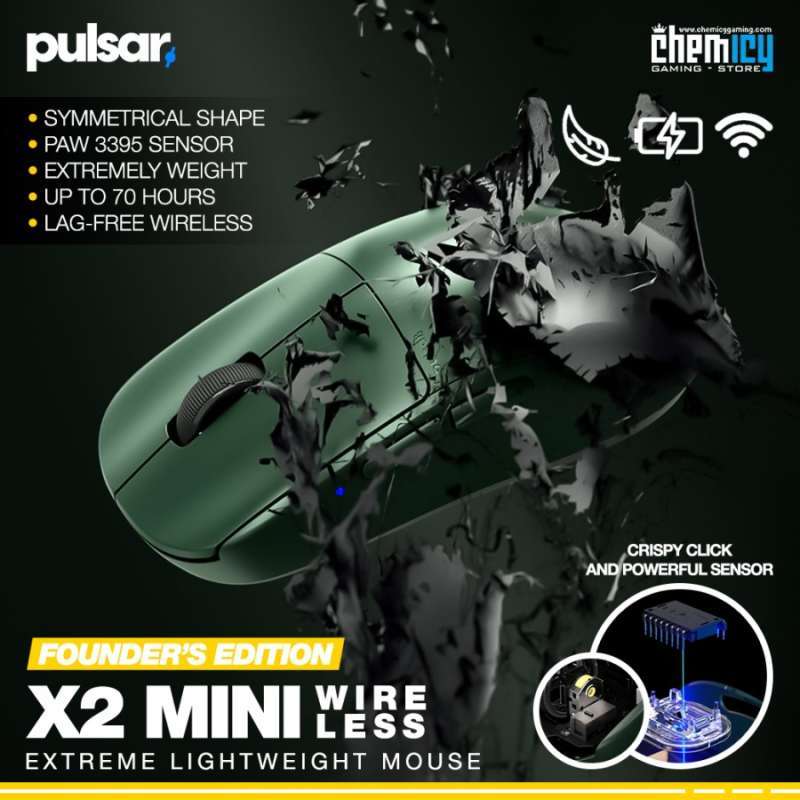 Jual Pulsar X2 Mini Founders Edition Lightweight Wireless Gaming Mouse ...