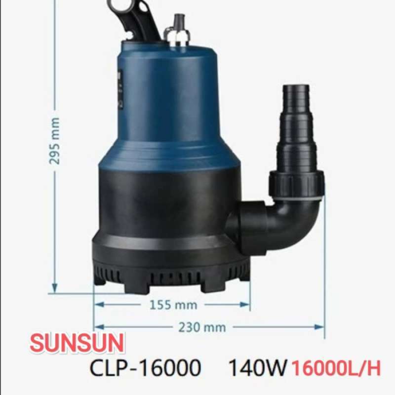 Promo WATER PUMP ORIGINAL SUNSUN GRECH CLP 16000 POMPA CELUP KOLAM IKAN ...