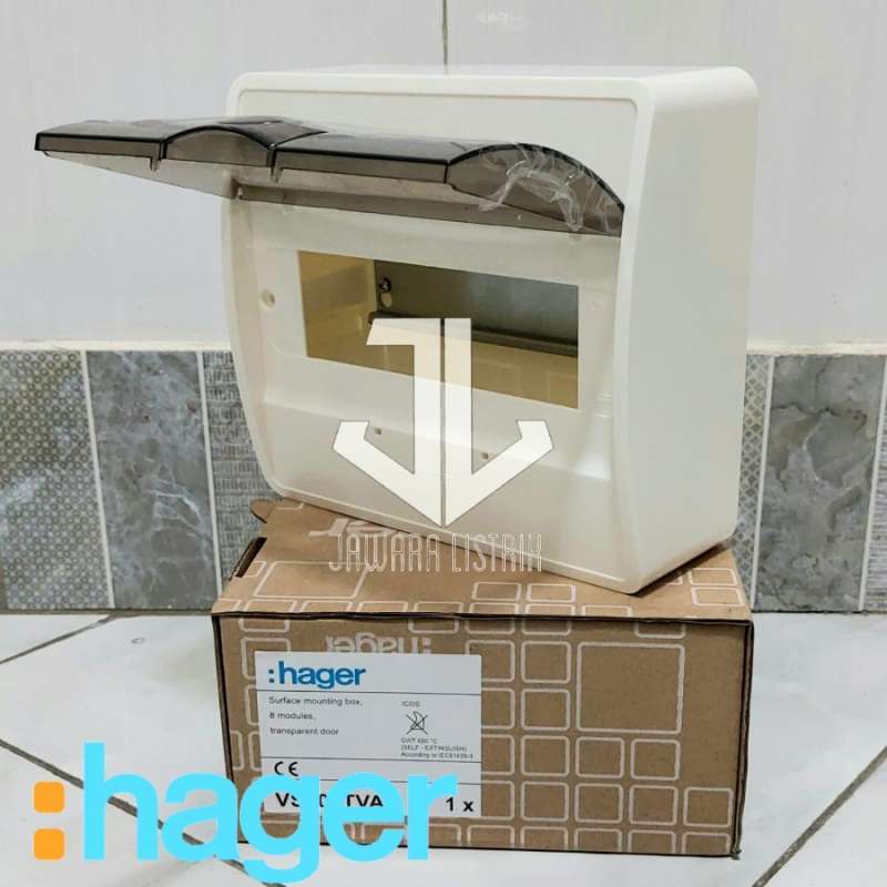 Jual HAGER BOX MCB 8G 8 GRUP OUTBOW OB VS108TVA TRANSPARANT VS SERIES ...