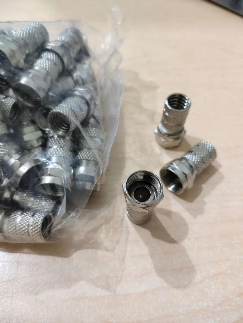 Jual Conector F 5c Drad / Konektor F 5c Drat Untuk Penguat / Pembagi ...