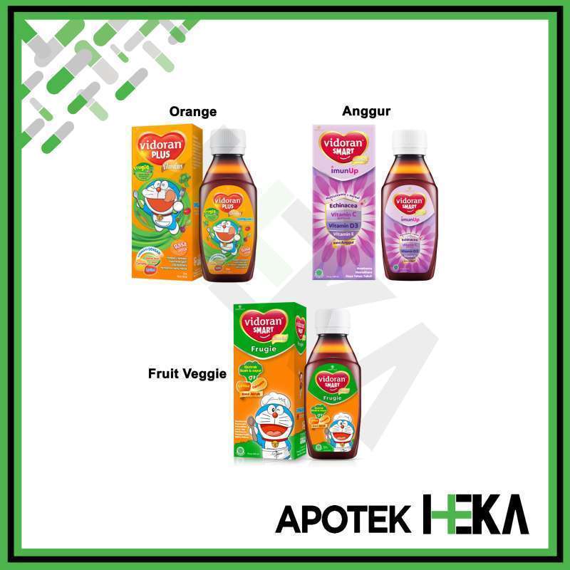 Jual Vidoran Smart Anggur / Orange / Fruit Veggie Syrup 100 ml di ...