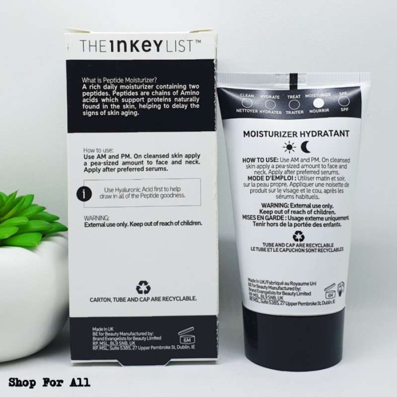 Jual The Inkey List Peptide Moisturizer 50 Ml Di Seller Sentra Mentari ...
