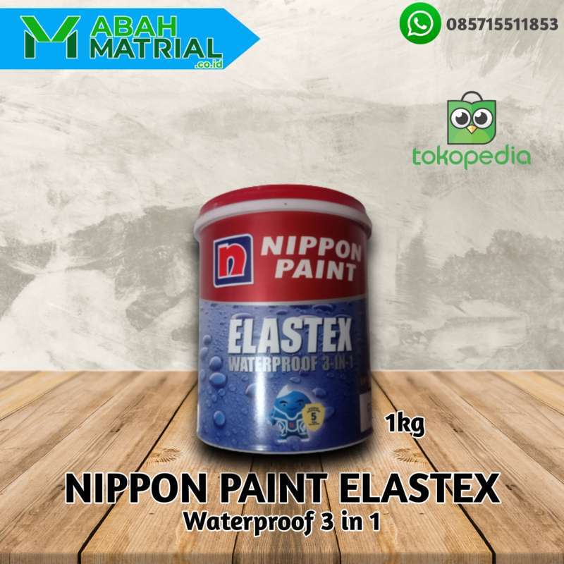 Jual nippon paint elastex 1kg waterproof di Seller abahmatrial - Kota Depok, Jawa Barat | Blibli