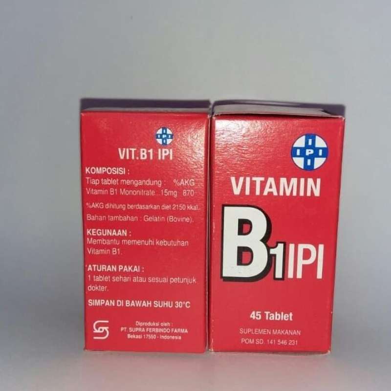 Jual Vitamin B1 IPI 15 gram isi 45 tablet kemasan baru di Seller Apotek ...