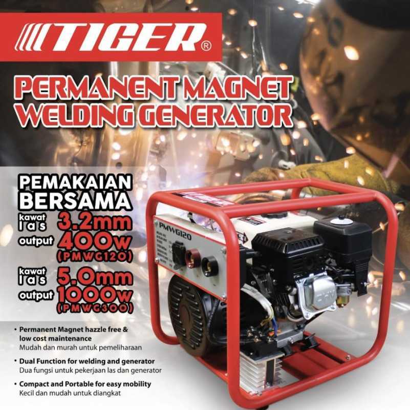 Jual Genset Las Generator Las Pmwg 120 Tiger Welding Generator Tiger Di ...