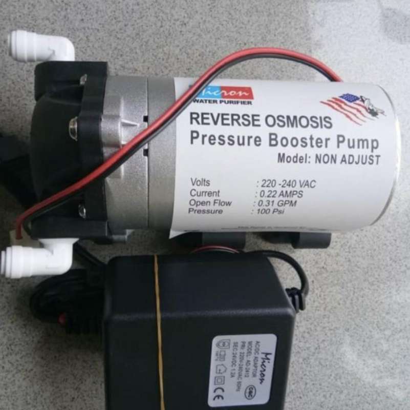 Jual booster pump reverse osmosis pompa ro 24volt Micron Pompa Ro ...