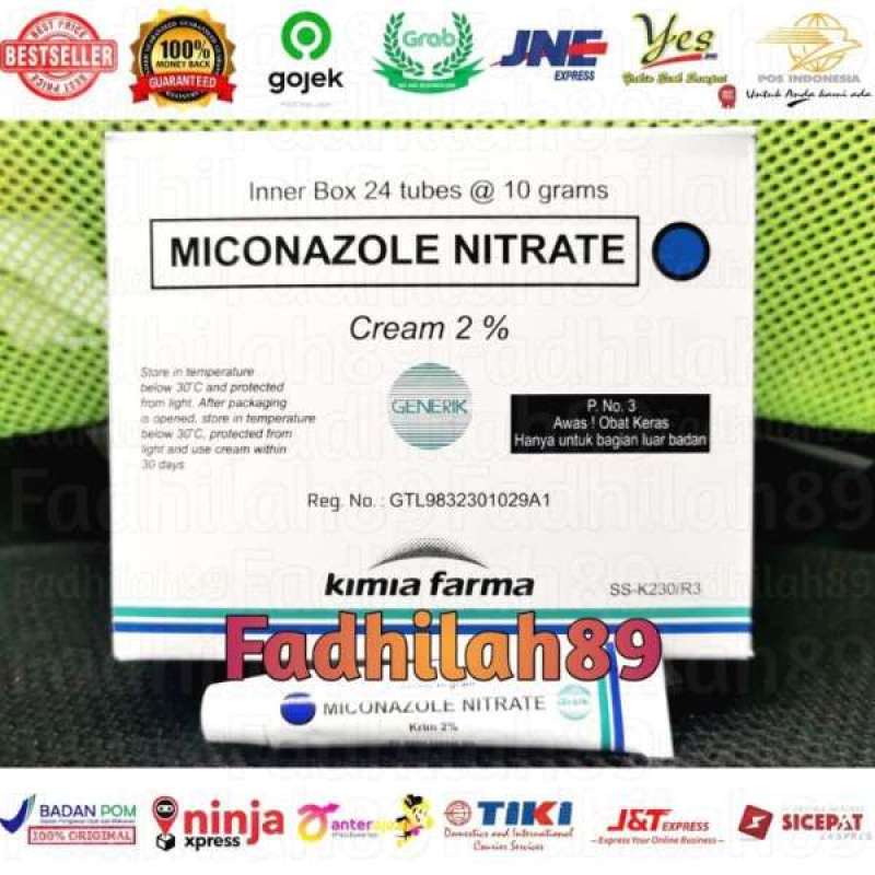 Promo Miconazole Nitrate Cream 2% Tube (10 Gram) Original - Krim Kulit ...