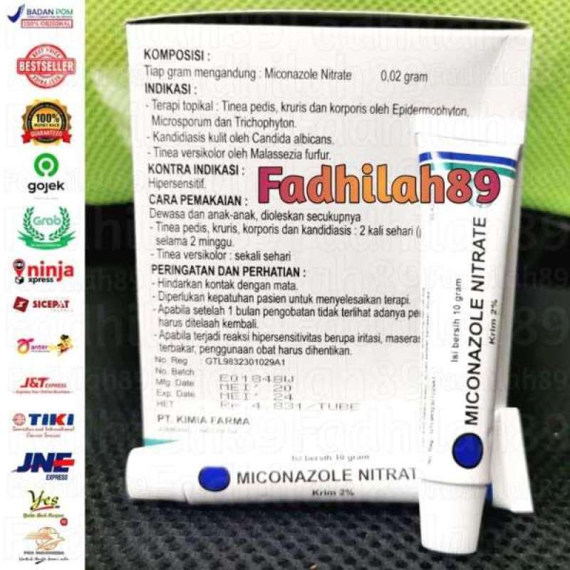 Promo Miconazole Nitrate Cream 2% Tube (10 Gram) Original - Krim Kulit ...