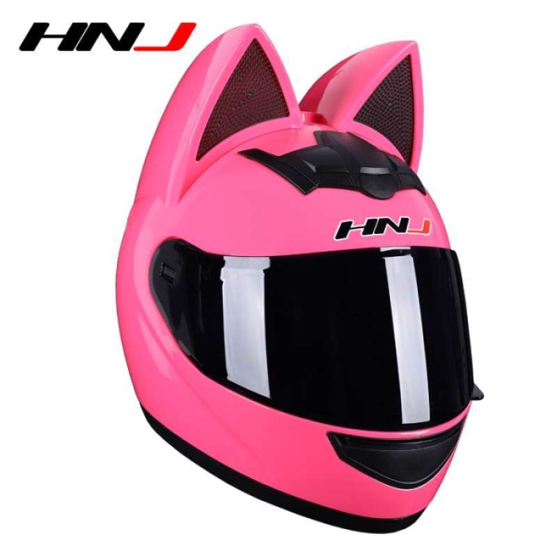 Promo Helm Hnj Kepribaan Telinga Kucing Motor Listrik Full Face Wanita ...