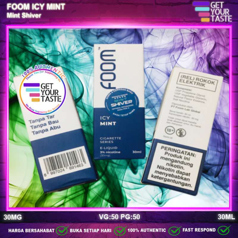 Jual Liquid Foom Icy Mint Salt Nic 30ML Shiver Saltnic by FOOM Lab di ...