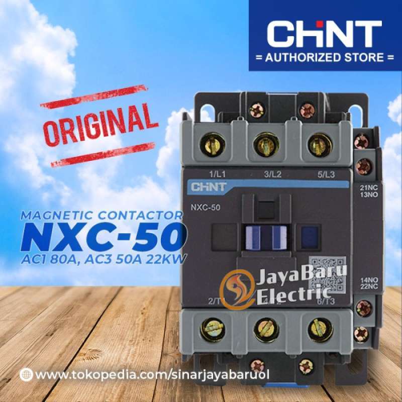 Promo Contactor Kontaktor Chint Nxc-50 Nxc50 24V 36V 110V 220V 400V ...