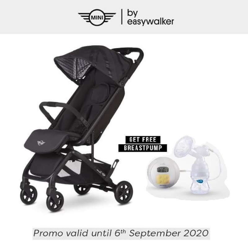 Jual Easywalker Mini Buggy Go Stroller - Oxford Black [Free Breastpump ...
