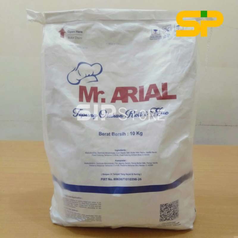 Jual MR. ARIAL Tepung Olahan Roti & Kue / Susu Bubuk / Tepung Premix ...