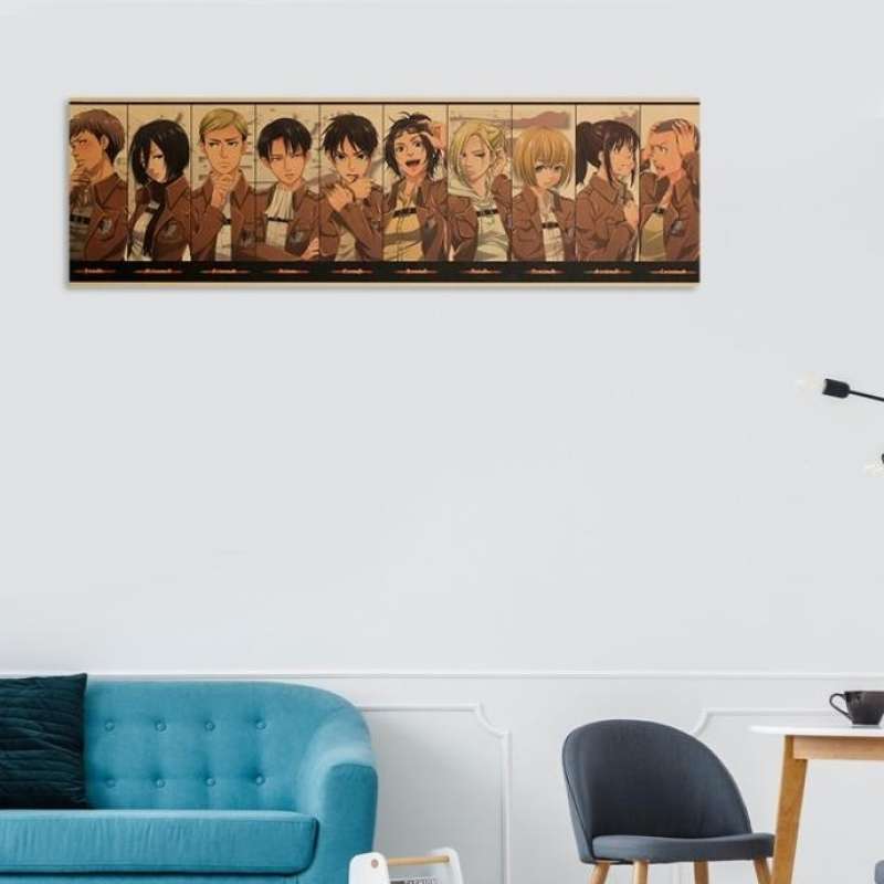 Jual LUKISAN Lukisan Poster Desain Attack On Titan Untuk Digantung Pada ...