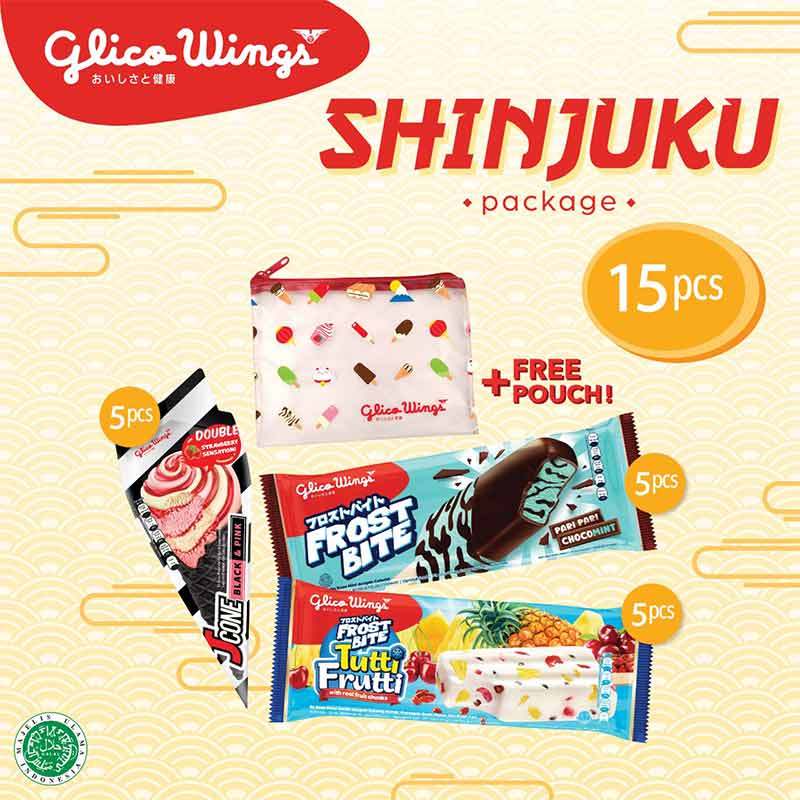 Jual Glico Wings Ice Cream SHINJUKU Pack + Free Pouch di Seller ...