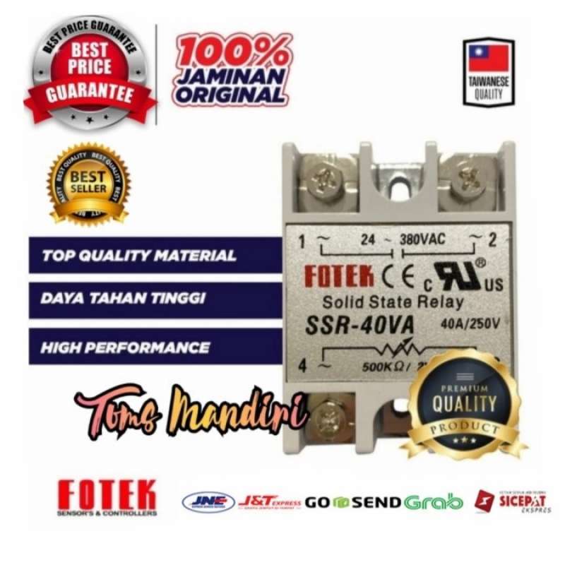 Promo Solid State Relay Fotek Ssr-40 Va / Ssr 40 Va 40 Amper Diskon 23% di Seller SENTRA ...