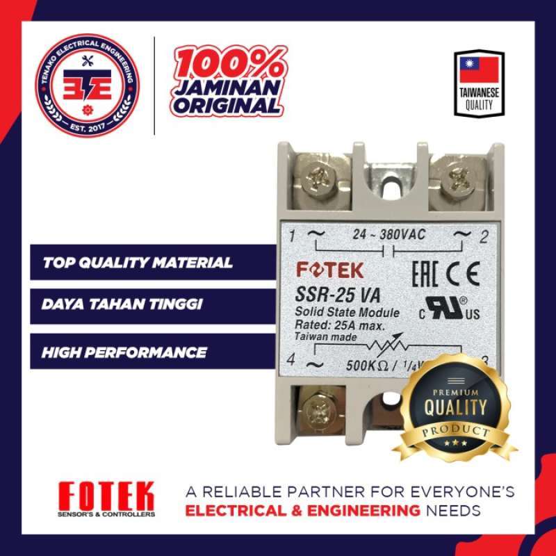 Promo Fotek Ssr-25Va / Ssr 25Va Solid State Relay Fotek 25 Amper Diskon 23% di Seller SENTRA ...