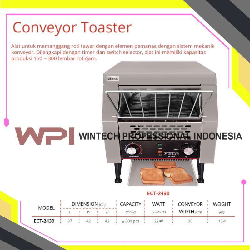 Jual GETRA ECT-2430 Conveyor Toaster Mesin Pembakar Roti Pemanggang ...