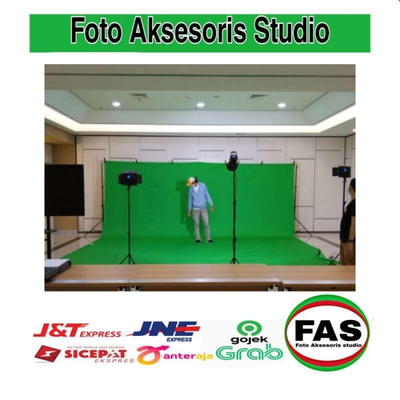 Jual Background Warna Hijau(green Sceen) 3 X 6 M Foto Studio Di Seller ...