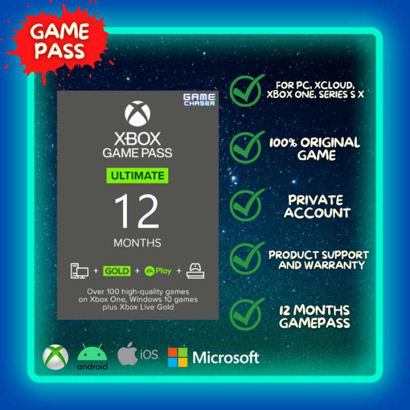 Promo GAMEPASS ULTIMATE 12 BULAN FOR XBOX ONE SERIES X|S WINDOWS 10 ...