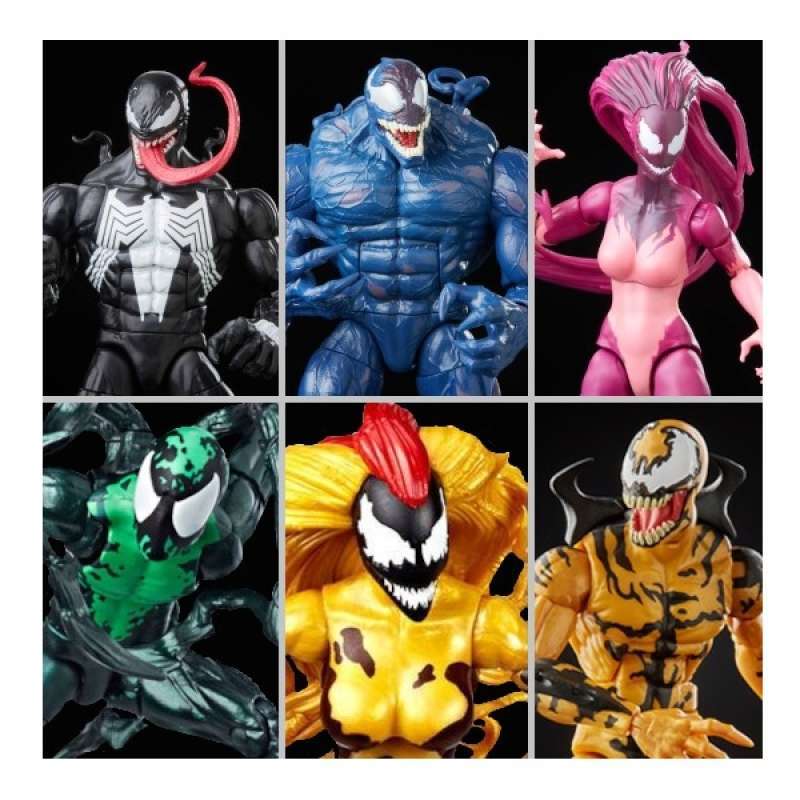 Jual [hasbro] Set Of 6 Marvel Legends Venom/riot/agony/lasher/scream ...
