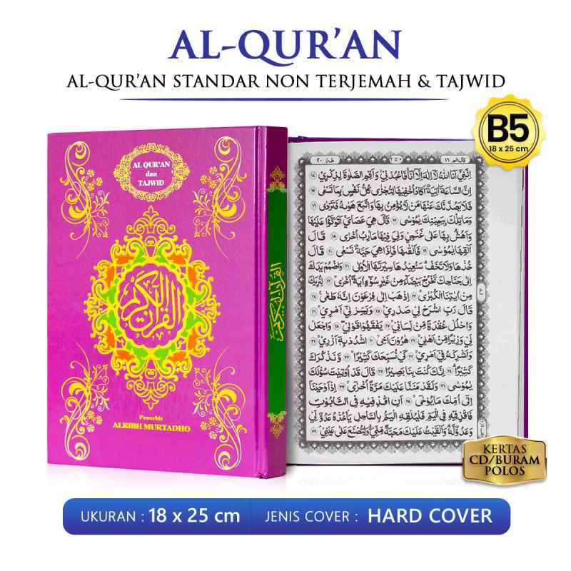 Jual Al Quran Besar Standar B5 HVS dan CD Buram Polos Alquran Non ...