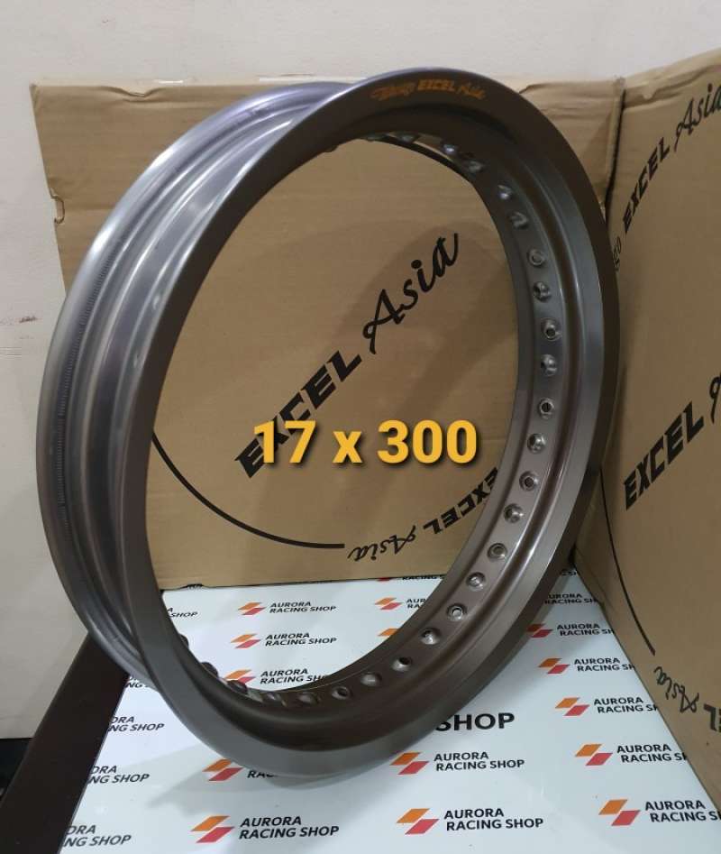 Promo Velg Takasago Excel Asia 17 X 300 Hole 36 Titanium Diskon 35% Di ...