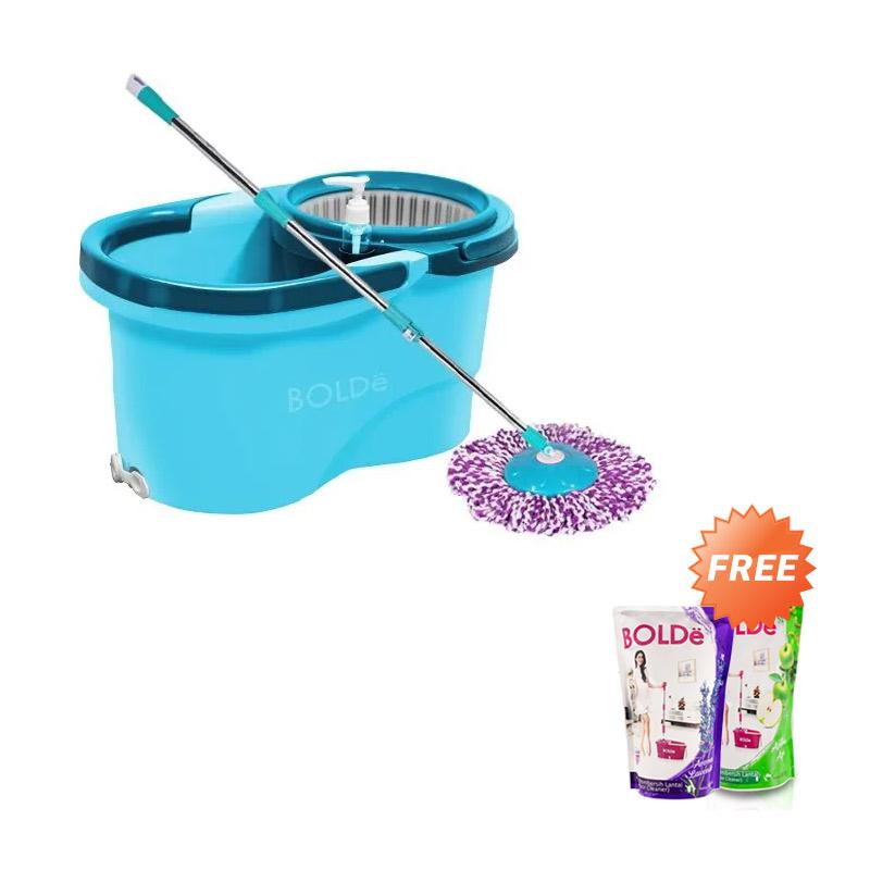 Jual BOLDe Super Mop Alat Pel Bison - Biru Tosca - FREE Pembersih ...