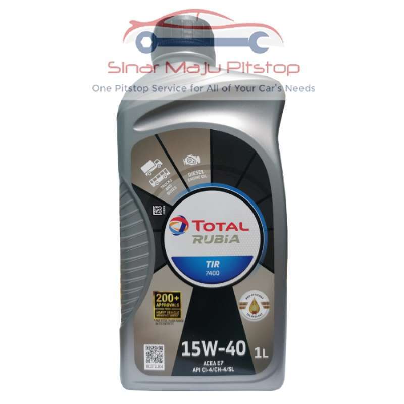 Jual Total Rubia TIR 7400 SAE 15W-40 - Pelumas Oli Mesin Mobil Diesel 1 ...