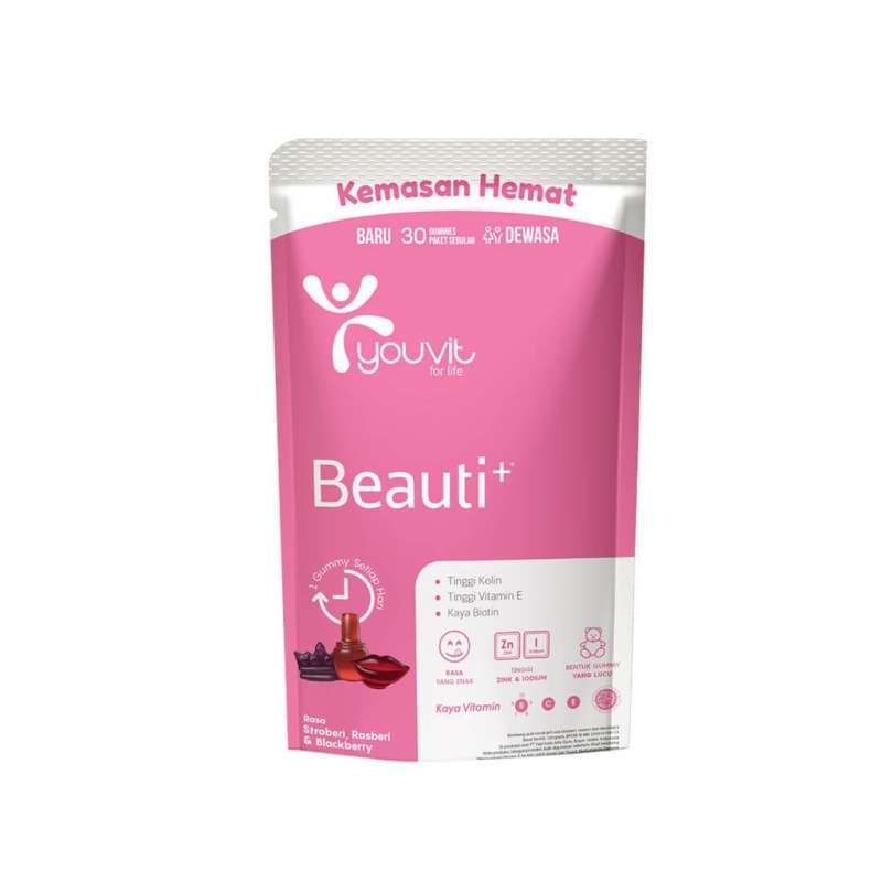 Promo Youvit Multivitamin Gummy Beauti 30pcs Diskon 11% Di Seller ...