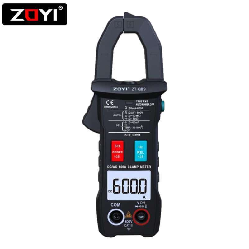 Promo Zoyi Zt-qb9 Auto Range Clamp Meter Tang Ampere Ac Dan Dc Current ...