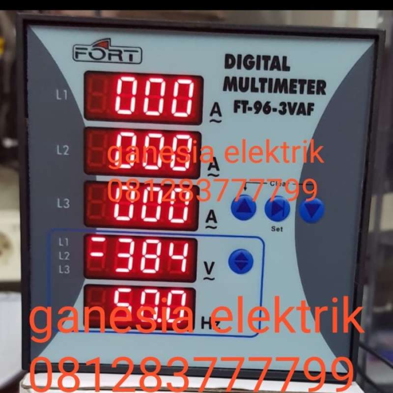 Promo Multi Function Meter Fort Vaf Volt Ampere Hz Fort Digital ...