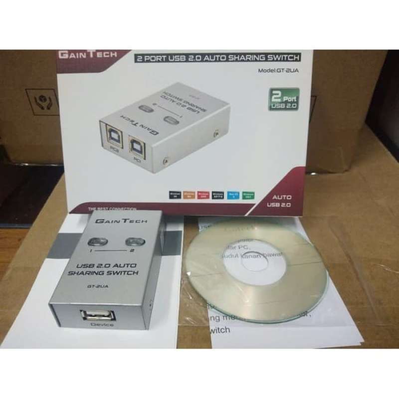 Jual Splitter Printer 2 Port / Spliter Printer 2Port / 1 Printer 2 ...