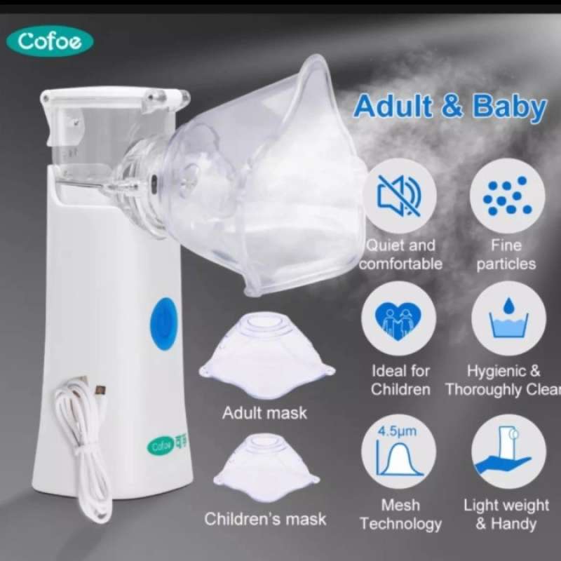 Jual Ready Stok..nebulizer Portable Mesh,best Produk..alat Uap Inhaler ...