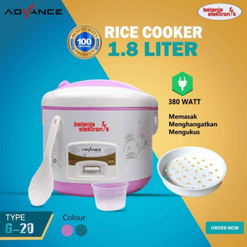 Jual Stok Terbatas Magic Com Rice Cooker 1.8 Liter Advance G-20 Penanak ...