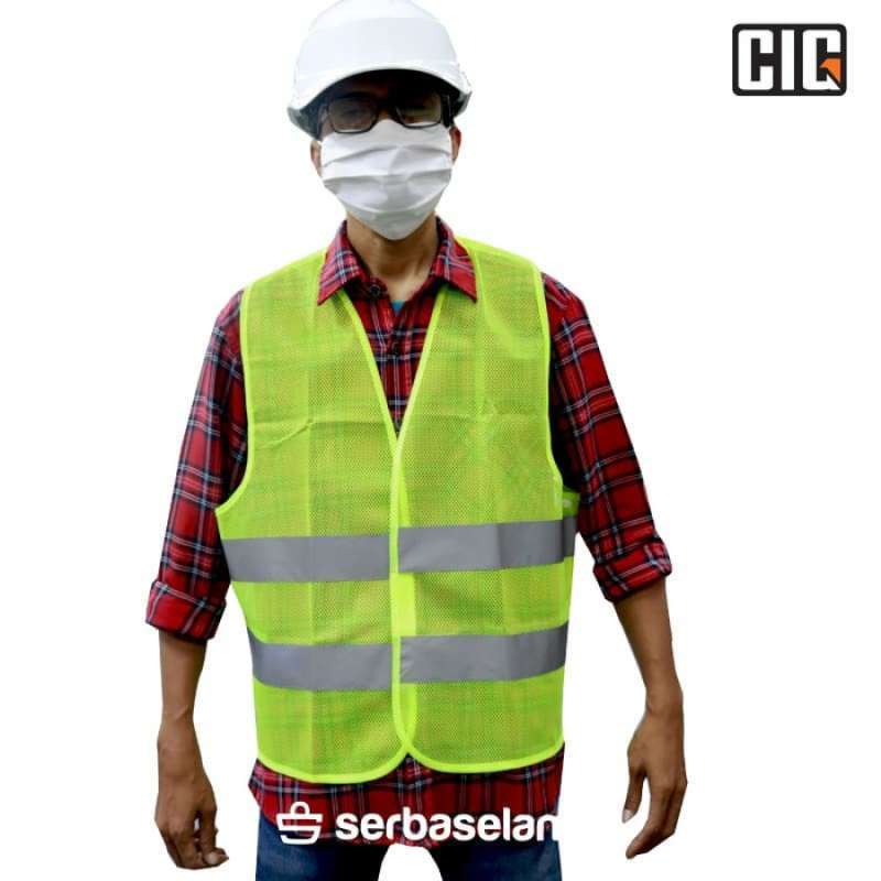 Jual Rompi Proyek/safety Vest/cig Safety Vest Yellow - Kuning L Di ...