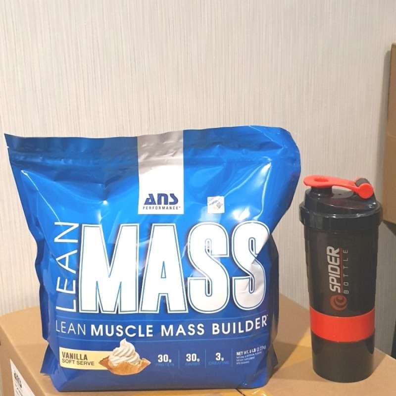 Jual Ans Lean Mass Leanmass Effect 5 Lbs Whey Protein Bpom Free Shaker ...