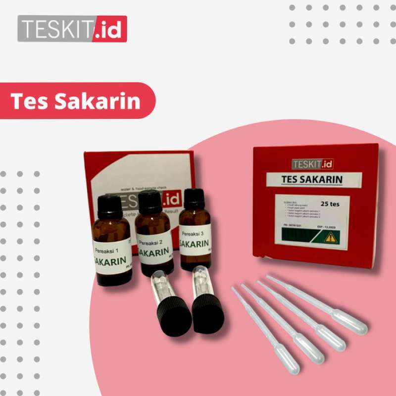 Jual ALAT UJI KANDUNGAN SAKARIN, ALAT UJI CEPAT MAKANAN ISI 25 TEST di ...