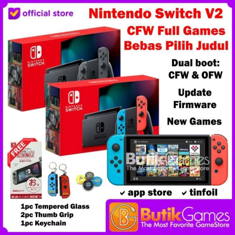 Promo NINTENDO SWITCH CFW 128GB FULL GAME Diskon 33% di Seller Emma ...