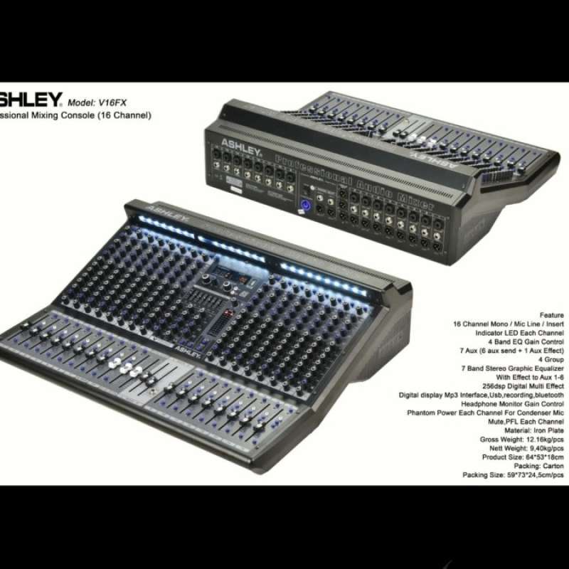 Promo Limited Mixer Ashley V 16Fx ( 16 Channel ) Original Baru Diskon 4 ...