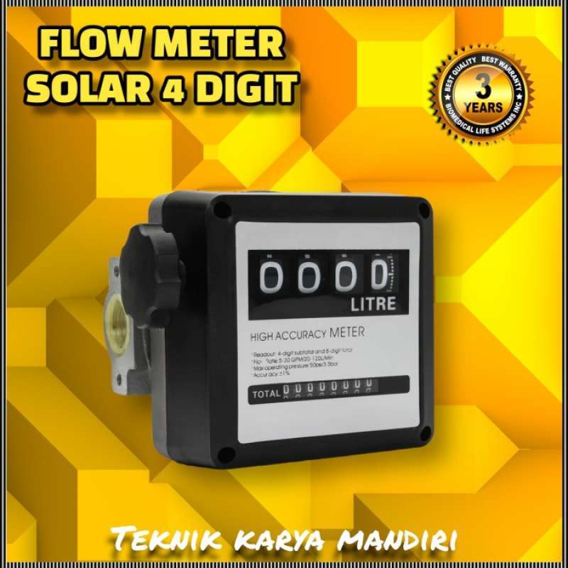 Jual Flow Meter Solar 1inch 4 Digit High Accuracy Di Seller Umar Store ...