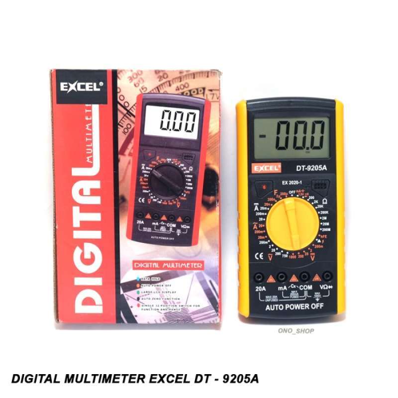 Promo Digital Multimeter Excel Dt9205A Diskon 15% di Seller Esmee Shop - Wanasari, Kab. Bekasi ...