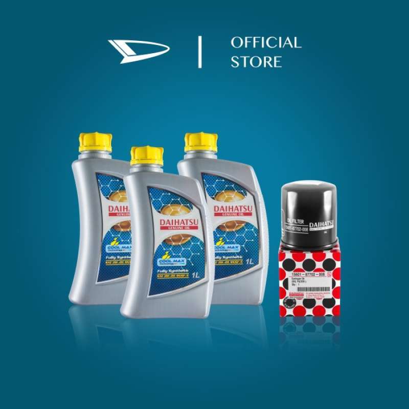 Promo Daihatsu Genuine Oil 0W-20 Api Sn/Gf-5 Fully Synthetic 3L + Oli ...