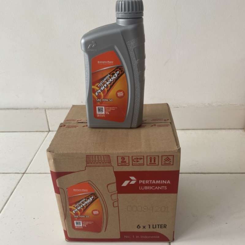 Promo 36 /Dus Prima Xp 1L Isi 6 Pertamina Oil Oli Motor Mesin Sae 20W ...
